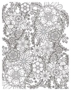 Flower Coloring Pages | Printable Floral Designs