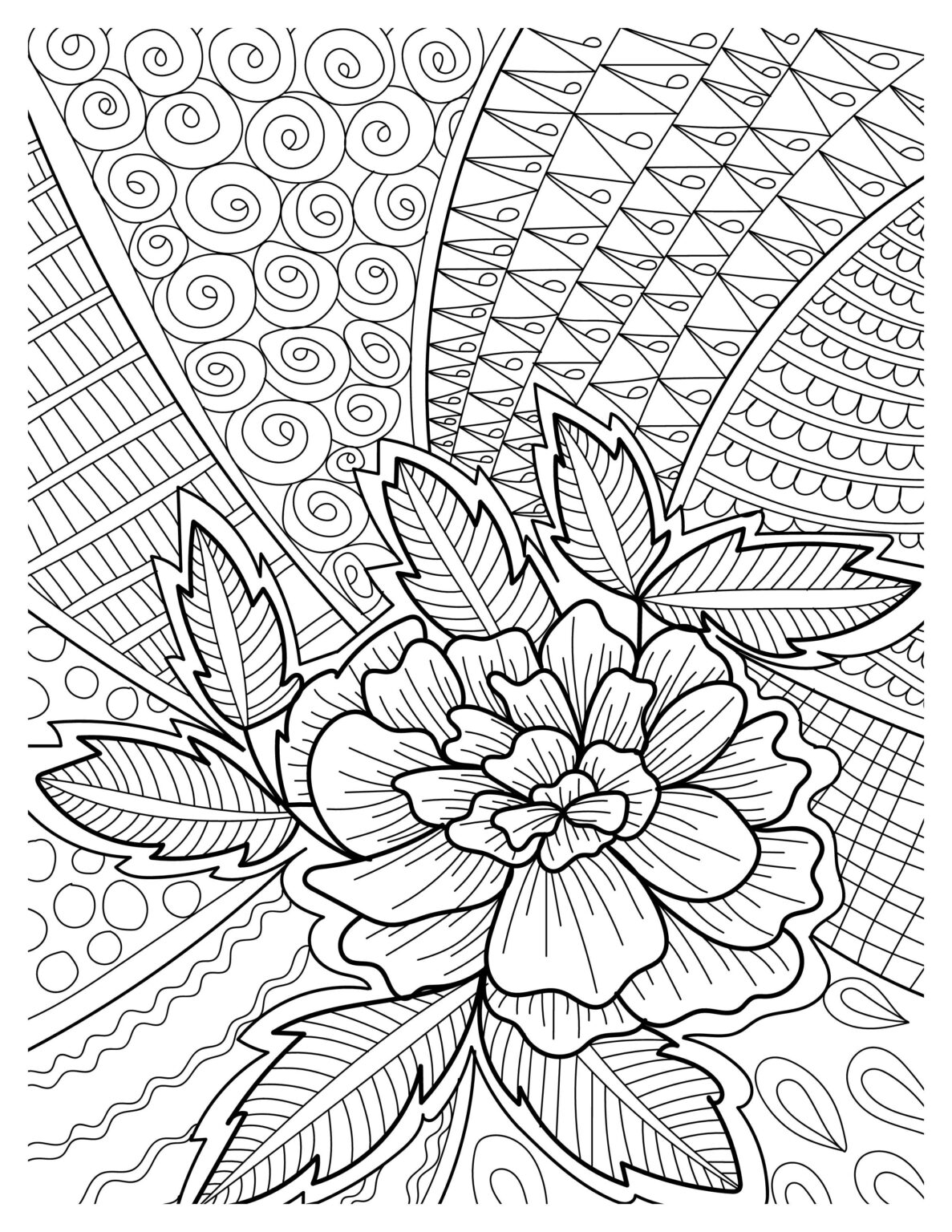 Flower Coloring Pages | Printable Floral Designs