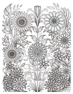 Flower Coloring Pages | Printable Floral Designs