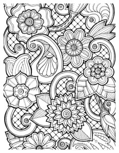 Flower Coloring Pages | Printable Floral Designs