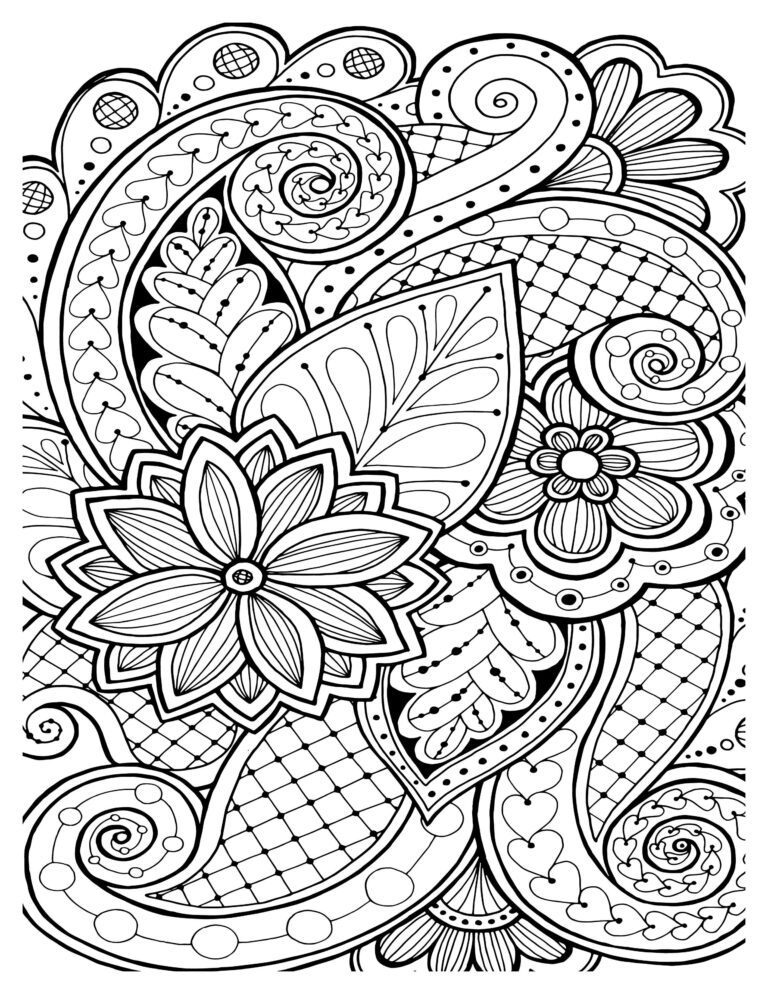 Flower Coloring Pages | Printable Floral Designs