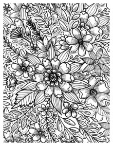 Vintage Botanical Coloring Pages | Unique Designs