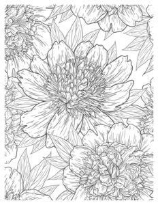 Vintage Botanical Coloring Pages | Unique Designs