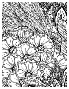 Vintage Botanical Coloring Pages | Unique Designs