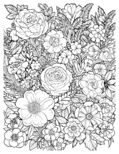 Vintage Botanical Coloring Pages | Unique Designs