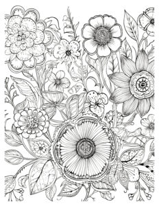Vintage Botanical Coloring Pages | Unique Designs