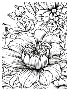 Vintage Botanical Coloring Pages | Unique Designs