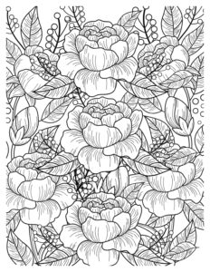 Vintage Botanical Coloring Pages | Unique Designs