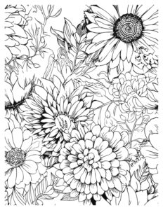 Cheerful Sunflower Coloring Pages: Brighten Your Day.