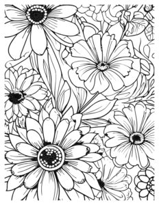 Cheerful Sunflower Coloring Pages: Brighten Your Day.