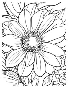Cheerful Sunflower Coloring Pages: Brighten Your Day.