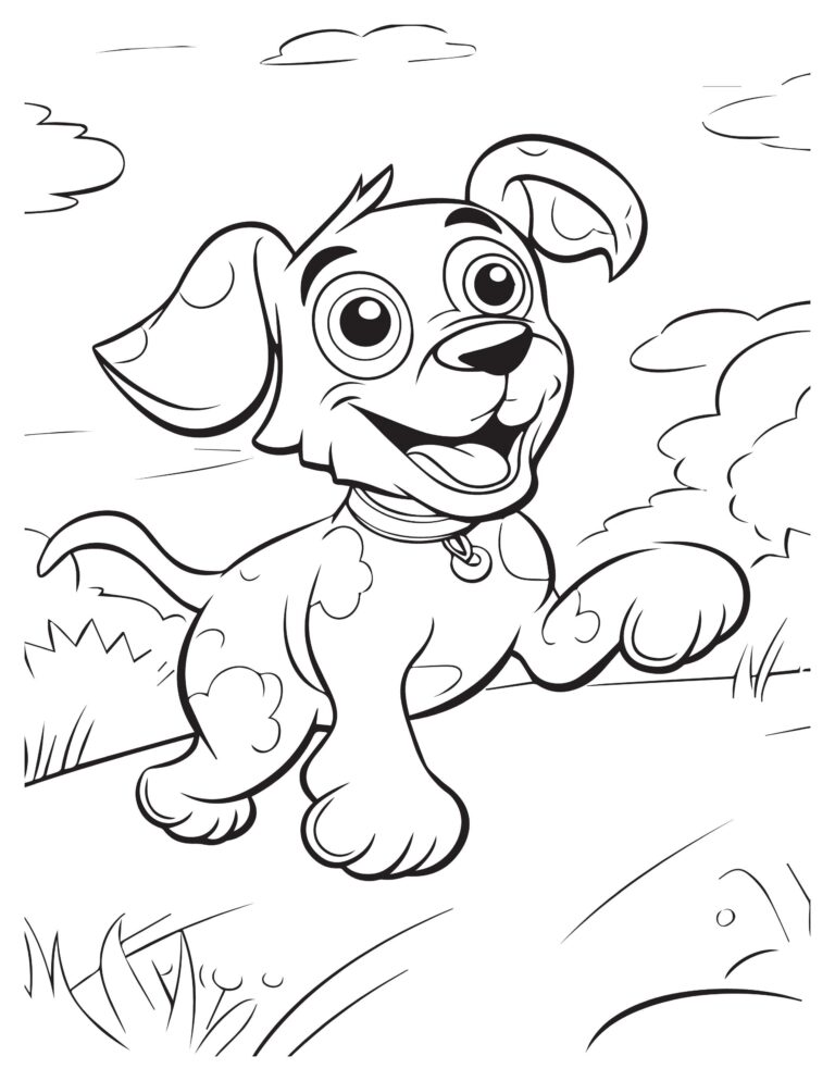 Playful Dogs Coloring Pages | Unleash Your Creativity