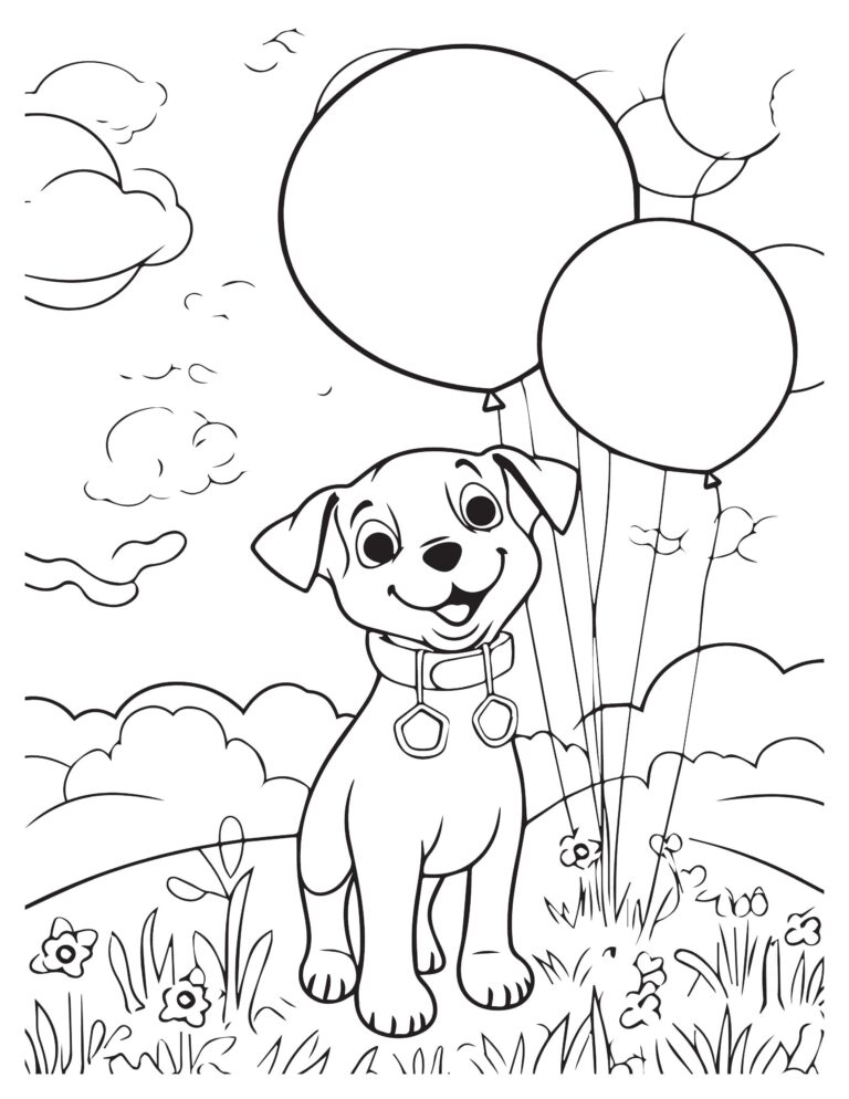 Playful Dogs Coloring Pages | Unleash Your Creativity