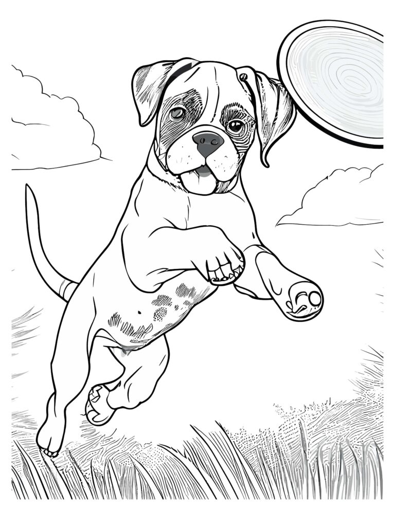 Playful Dogs Coloring Pages | Unleash Your Creativity