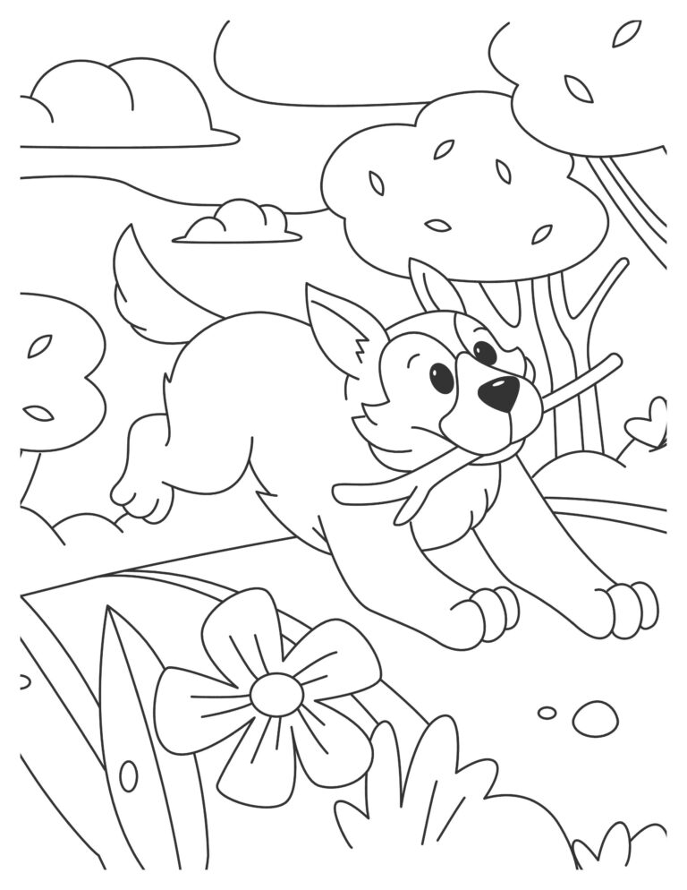 Playful Dogs Coloring Pages | Unleash Your Creativity