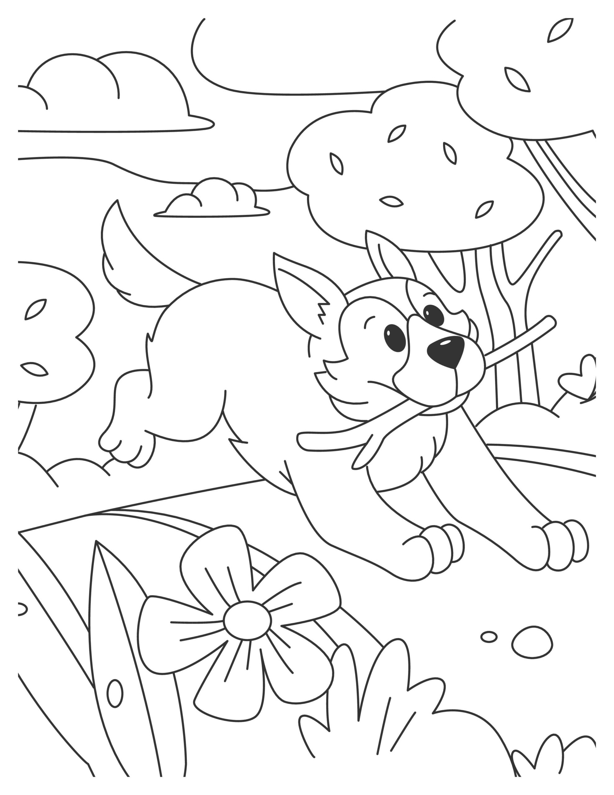 Playful Dogs Coloring Pages | Unleash Your Creativity