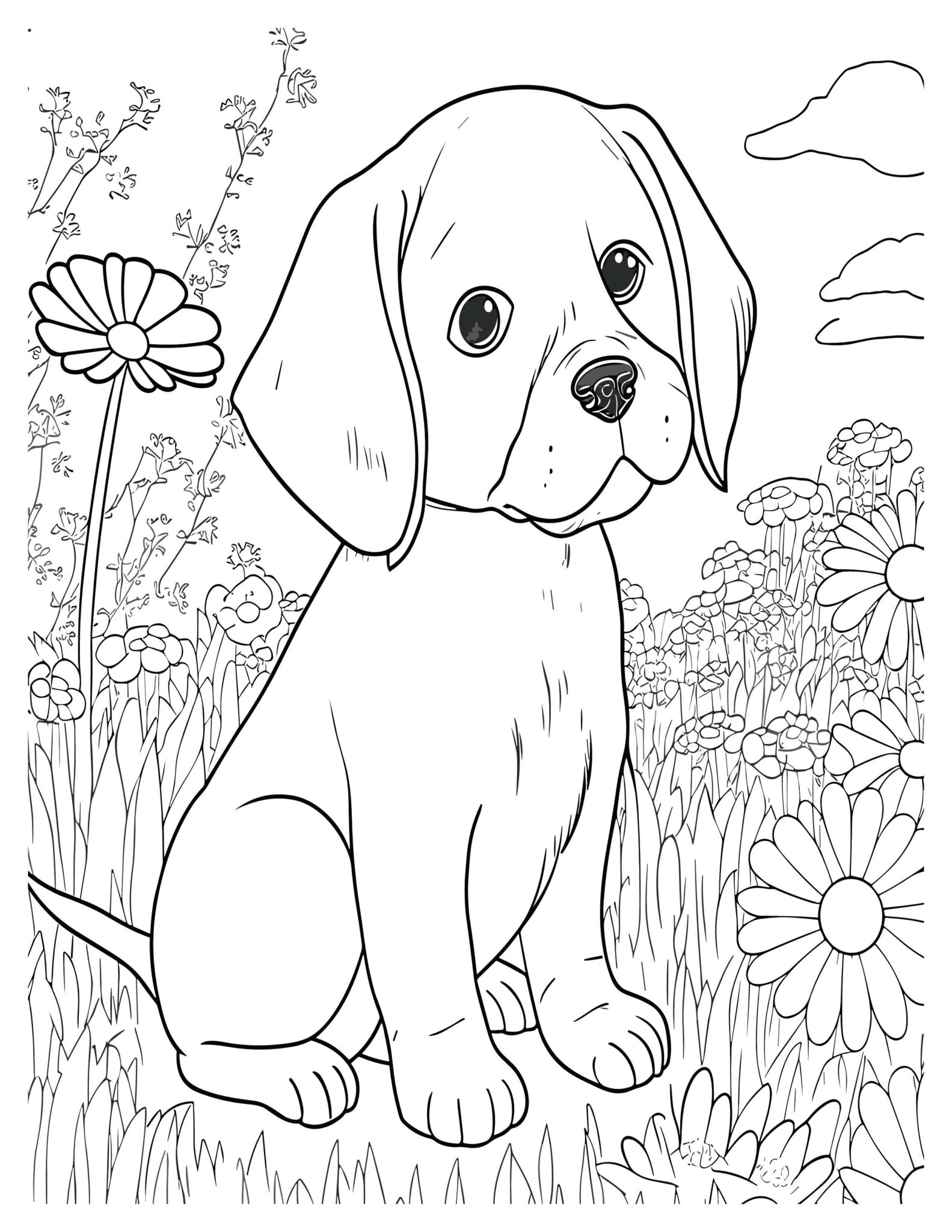 Playful Dogs Coloring Pages | Unleash Your Creativity