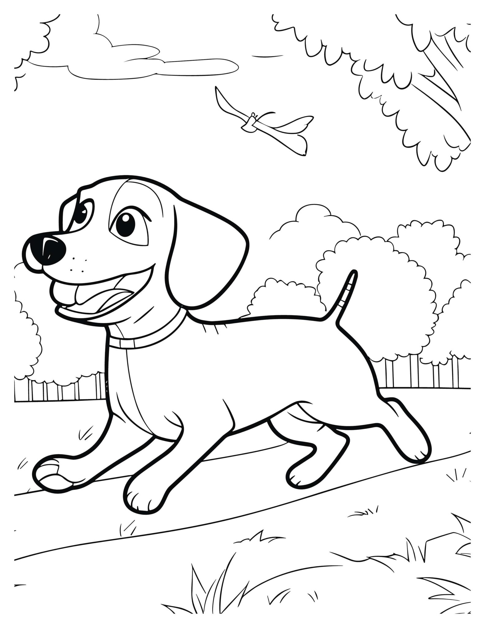 Playful Dogs Coloring Pages | Unleash Your Creativity