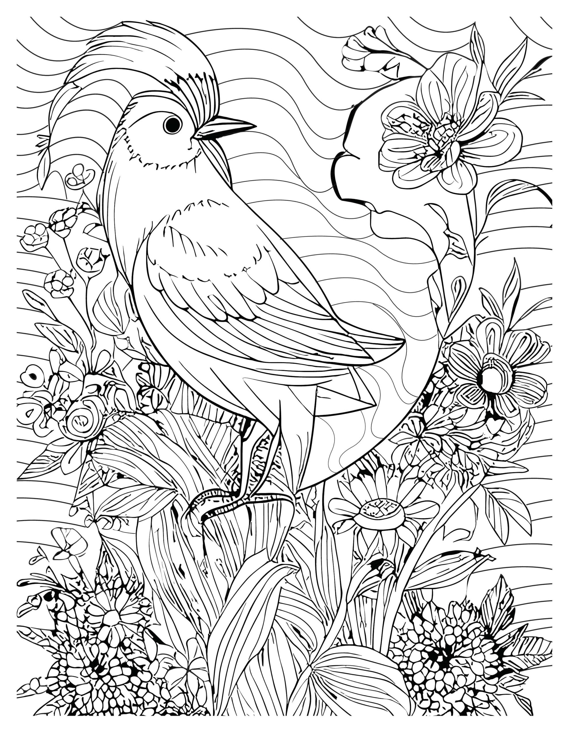 Hummingbirds Coloring Pages : Free Printable Sheets