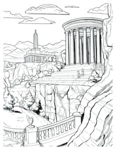 Historical Landmarks Coloring Pages: Dive into World Wonders.