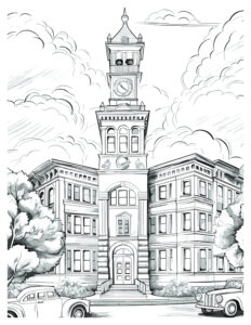 Historical Landmarks Coloring Pages: Dive into World Wonders.