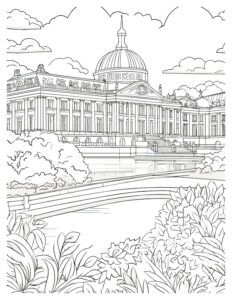 Historical Landmarks Coloring Pages: Dive into World Wonders.