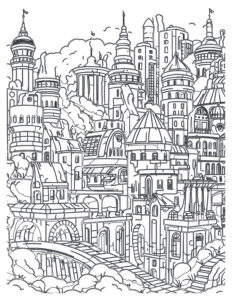 Historical Landmarks Coloring Pages: Dive into World Wonders.