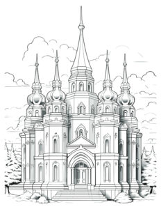 Historical Landmarks Coloring Pages: Dive into World Wonders.