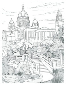 Historical Landmarks Coloring Pages: Dive into World Wonders.