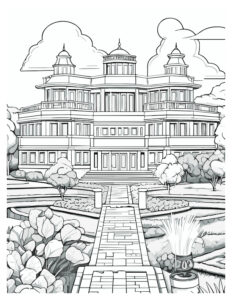 Historical Landmarks Coloring Pages: Dive into World Wonders.