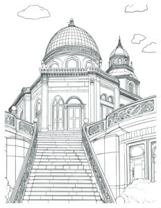 Historical Landmarks Coloring Pages: Dive into World Wonders.