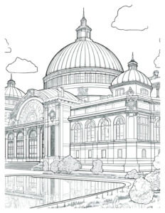 Historical Landmarks Coloring Pages: Dive into World Wonders.