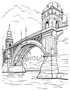 Historical Landmarks Coloring Pages: Dive into World Wonders.