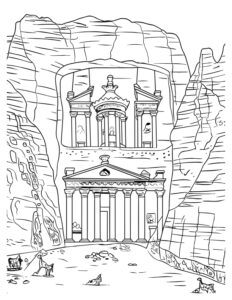 Historical Landmarks Coloring Pages: Dive into World Wonders.