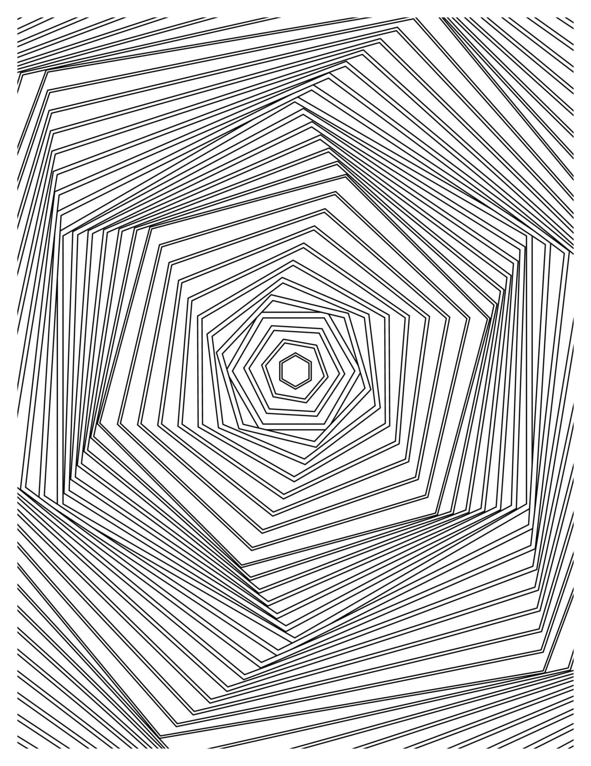 Geometric Symmetry Coloring Pages | Dive Into Patterns