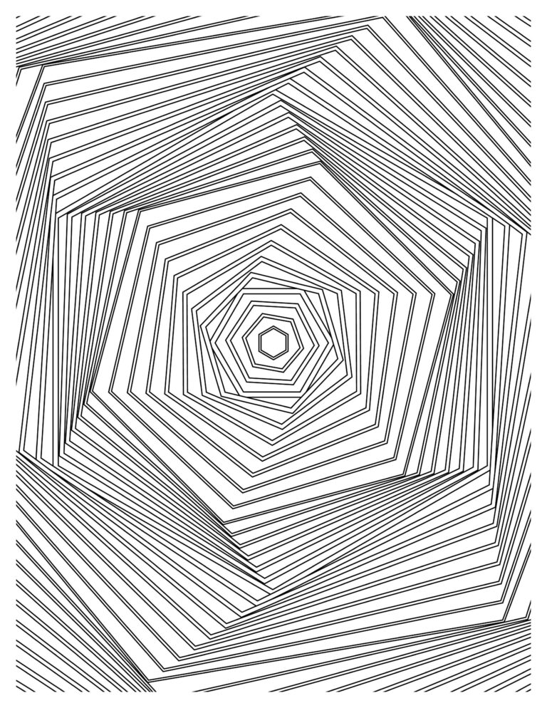 Geometric Symmetry Coloring Pages | Dive Into Patterns