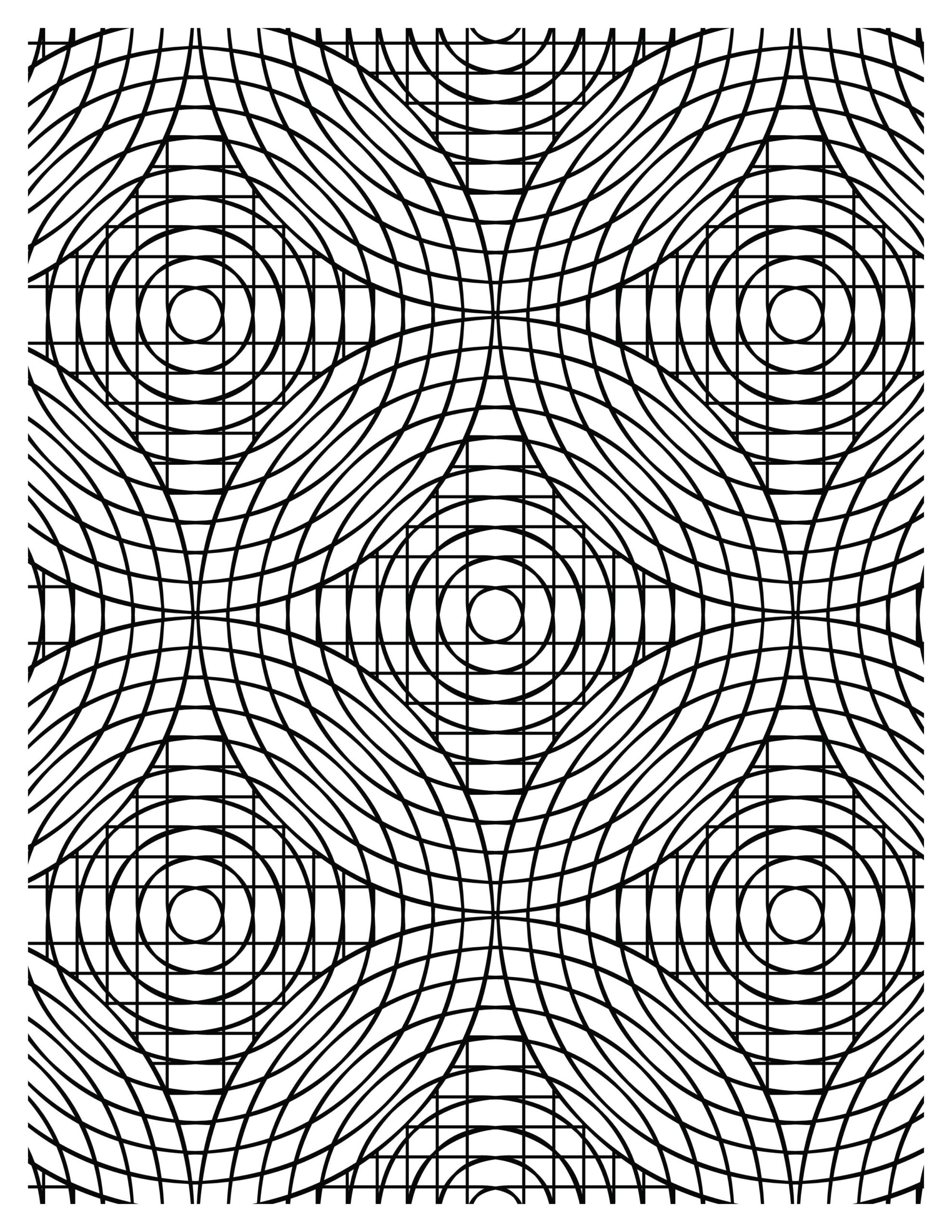 Geometric Symmetry Coloring Pages | Dive Into Patterns