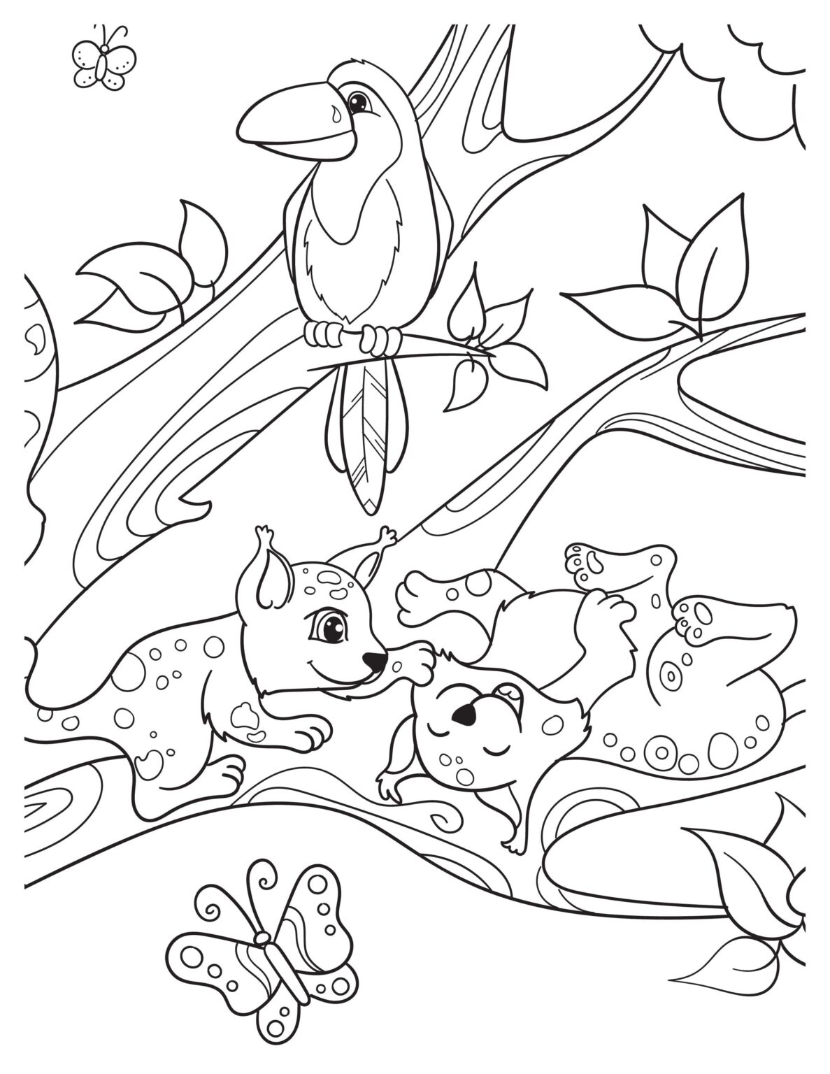 Animal Friends Coloring Pages | Fun Designs To Color