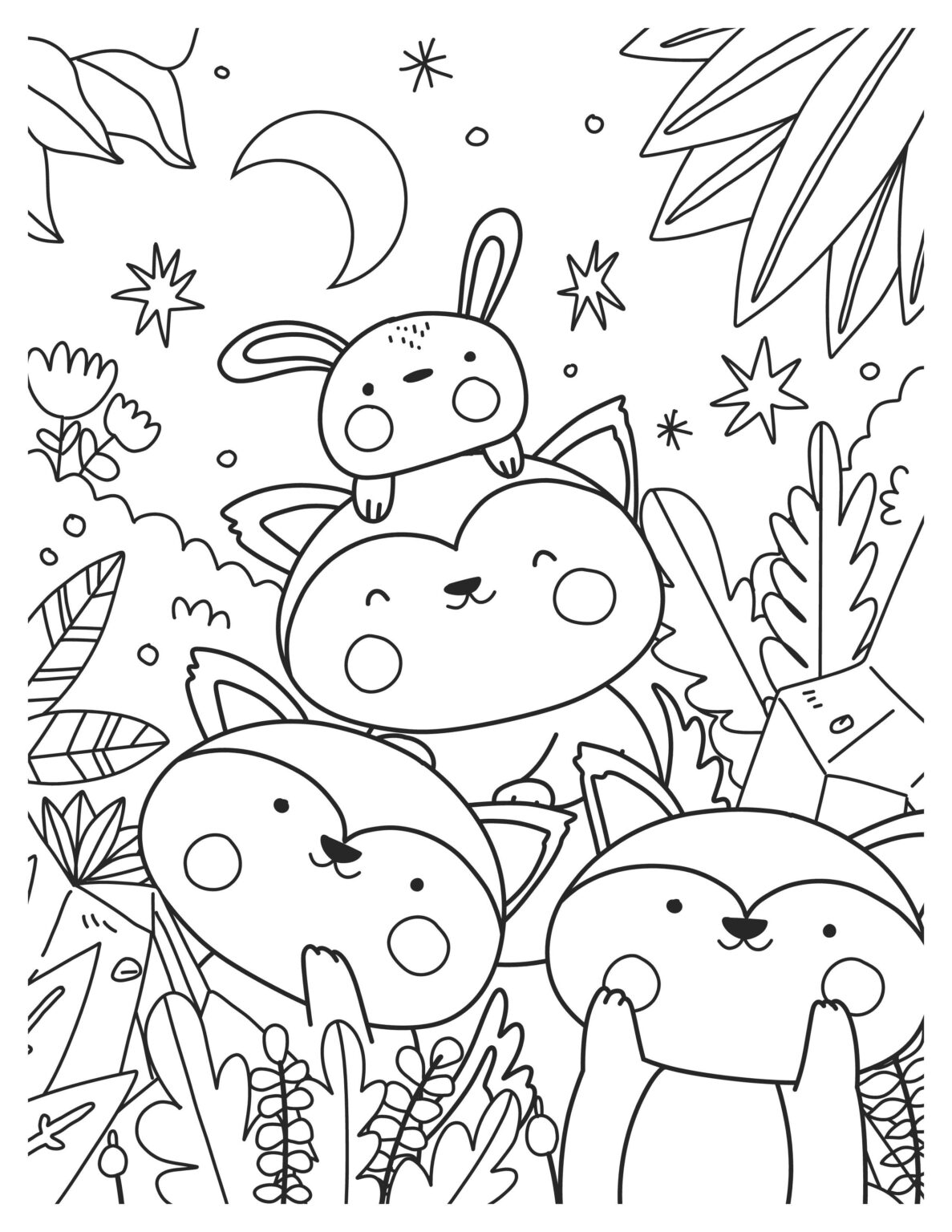 Animal Friends Coloring Pages | Fun Designs To Color