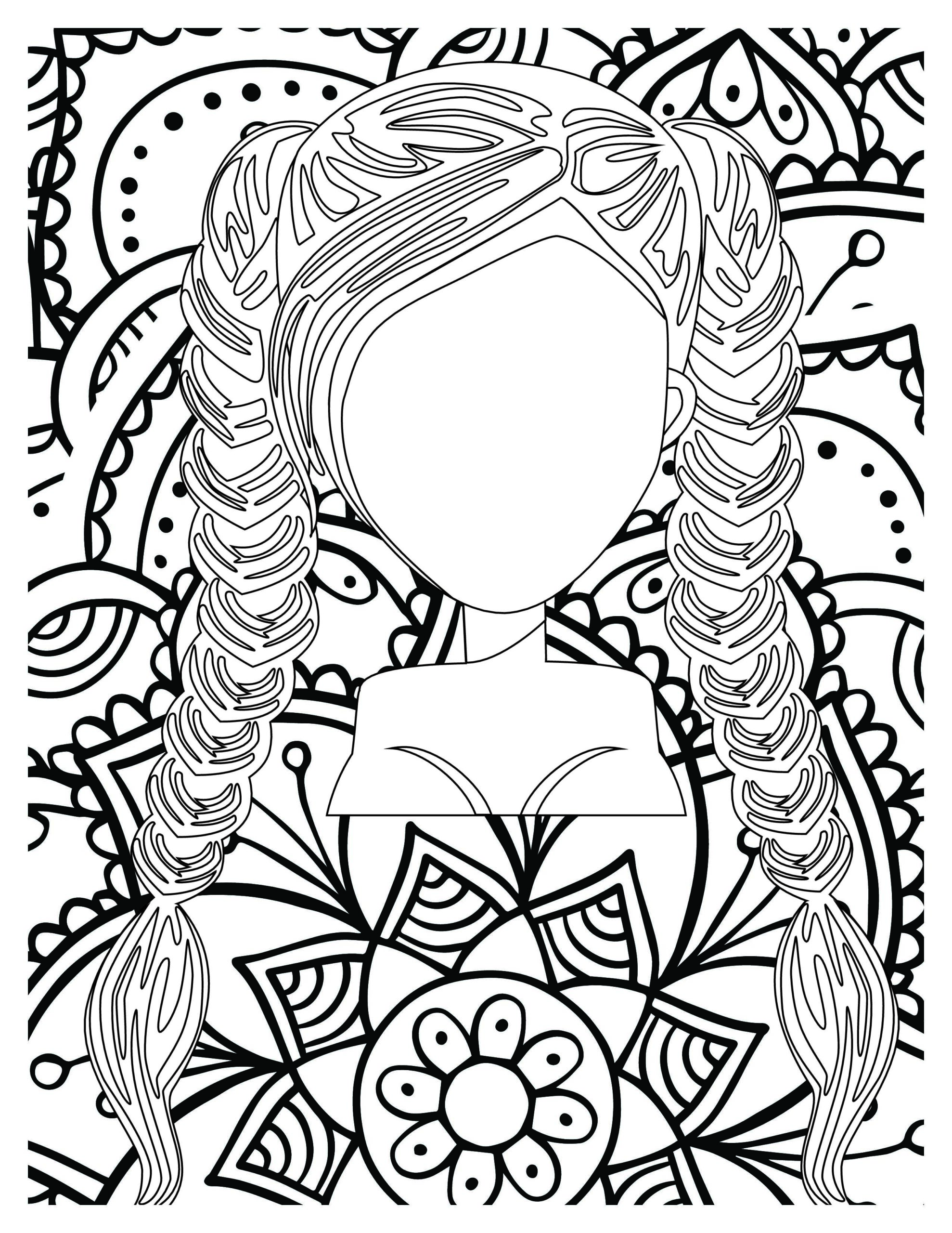 Hair Day Coloring Pages: Free Printable Sheets