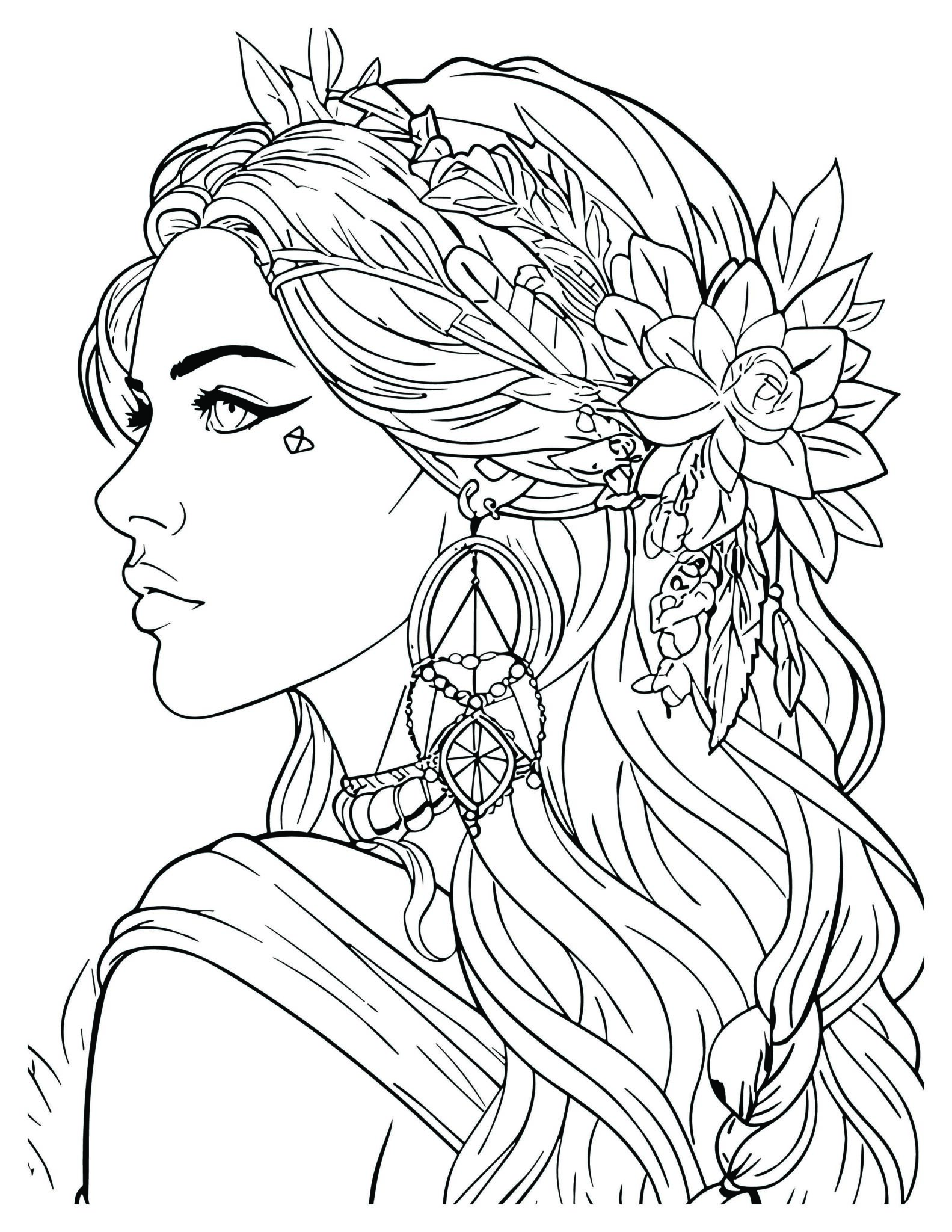 Hair Day Coloring Pages: Free Printable Sheets