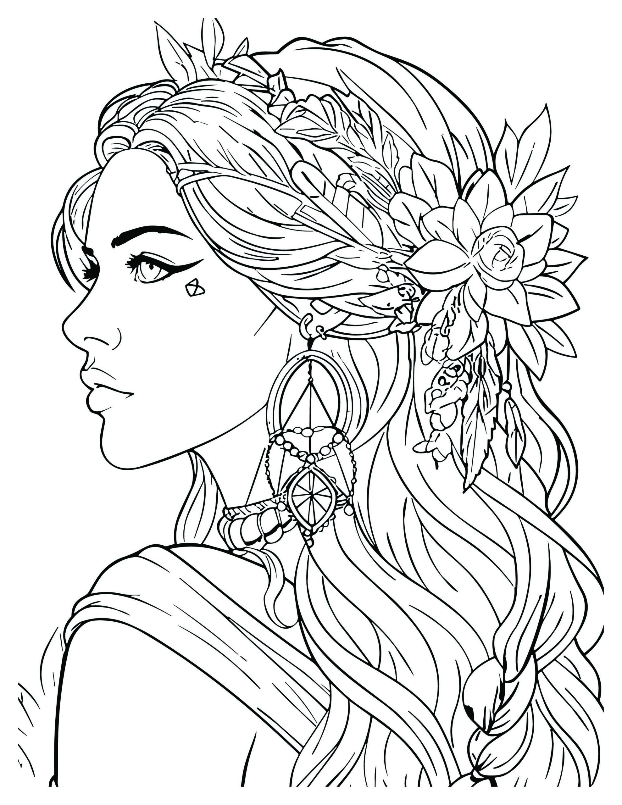 Hair Day Coloring Pages: Free Printable Sheets