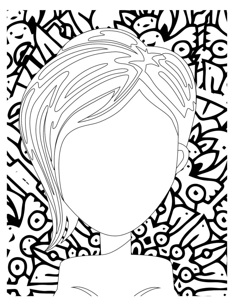 Hair Day Coloring Pages: Free Printable Sheets
