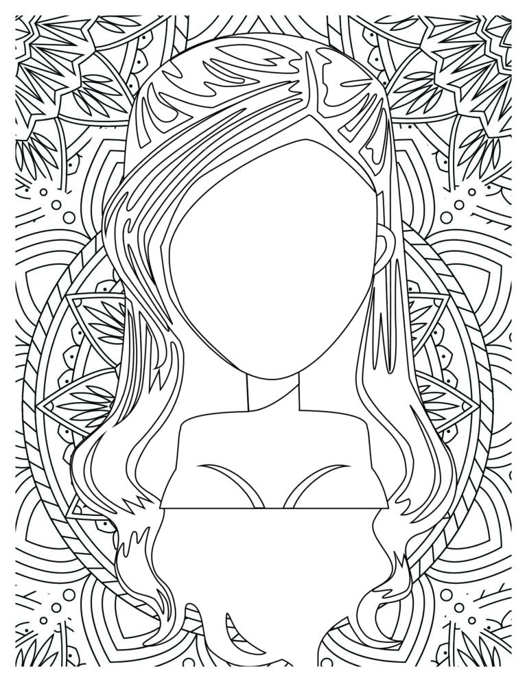 Hair Day Coloring Pages: Free Printable Sheets