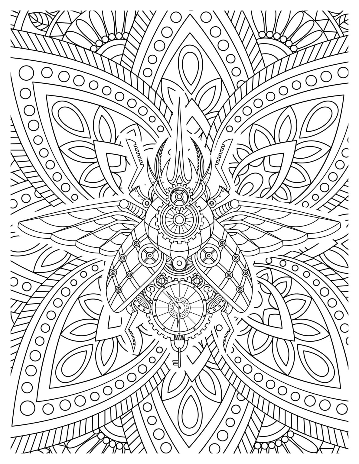 Insect Coloring Pages: Dive into Detail