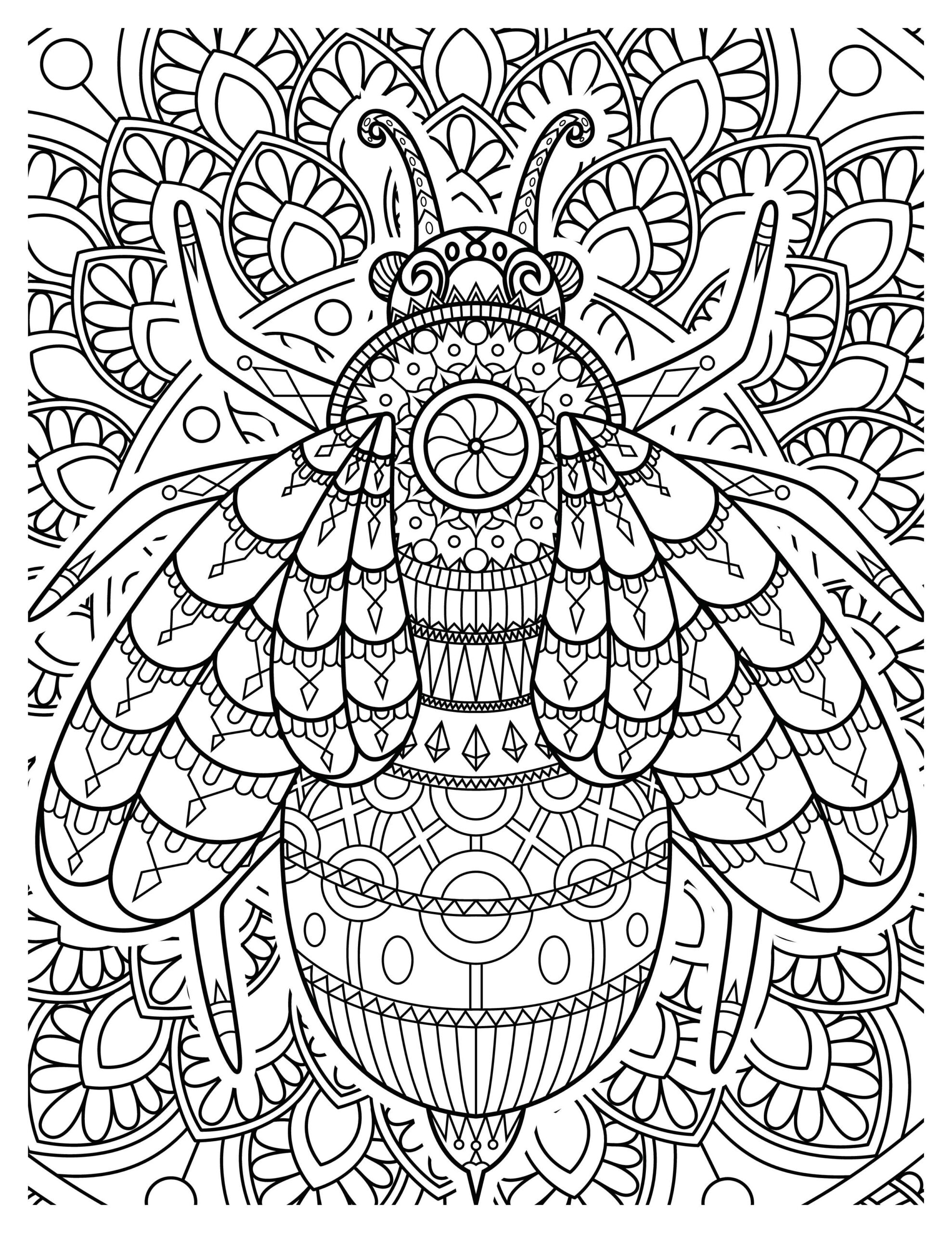 Insect Coloring Pages: Dive into Detail