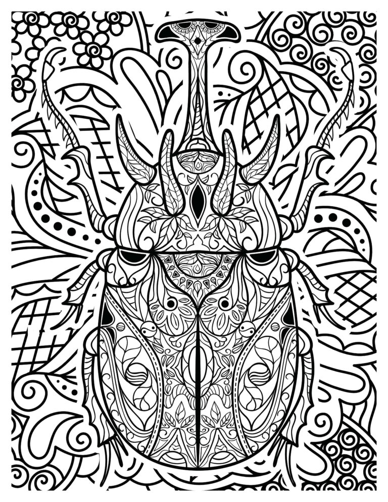 Insect Coloring Pages: Dive into Detail