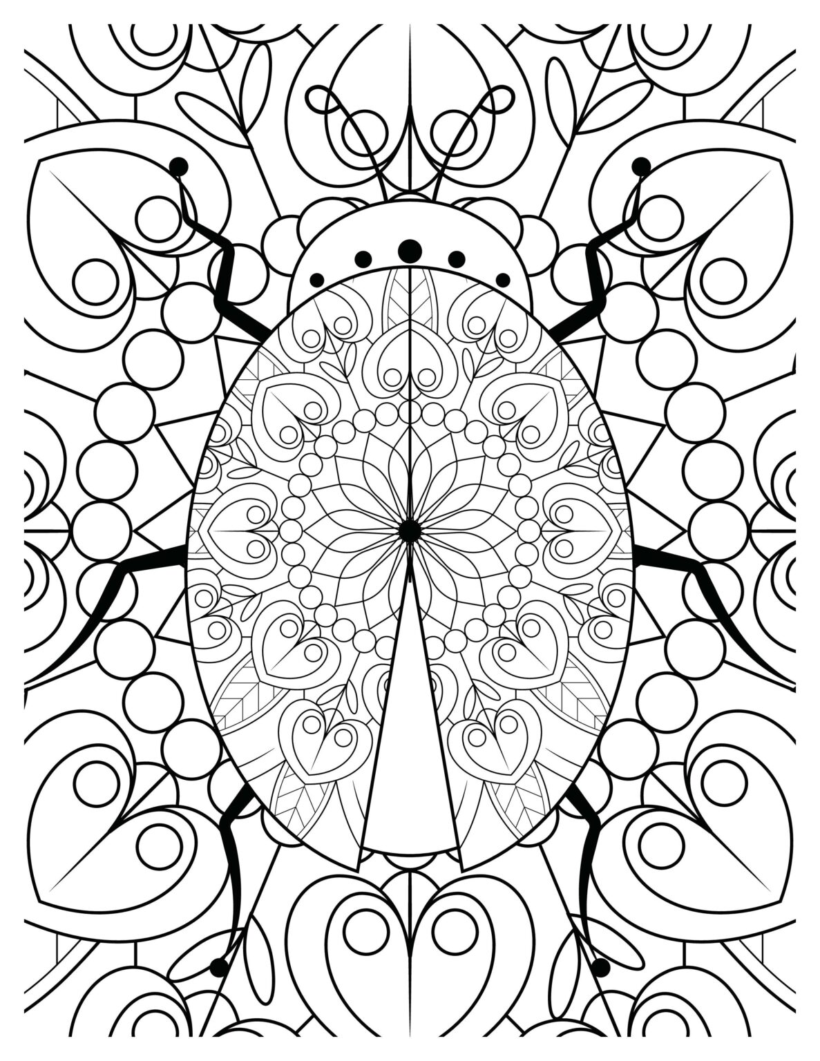 Insect Coloring Pages: Dive into Detail