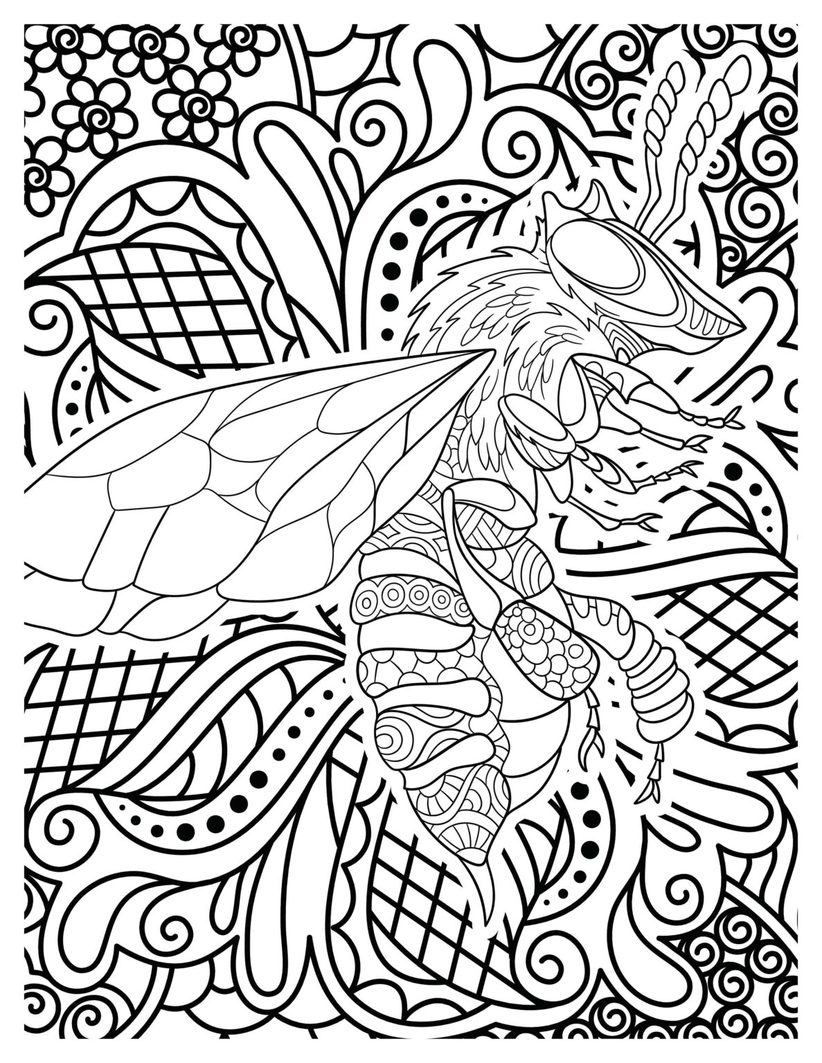 Insect Coloring Pages: Dive into Detail