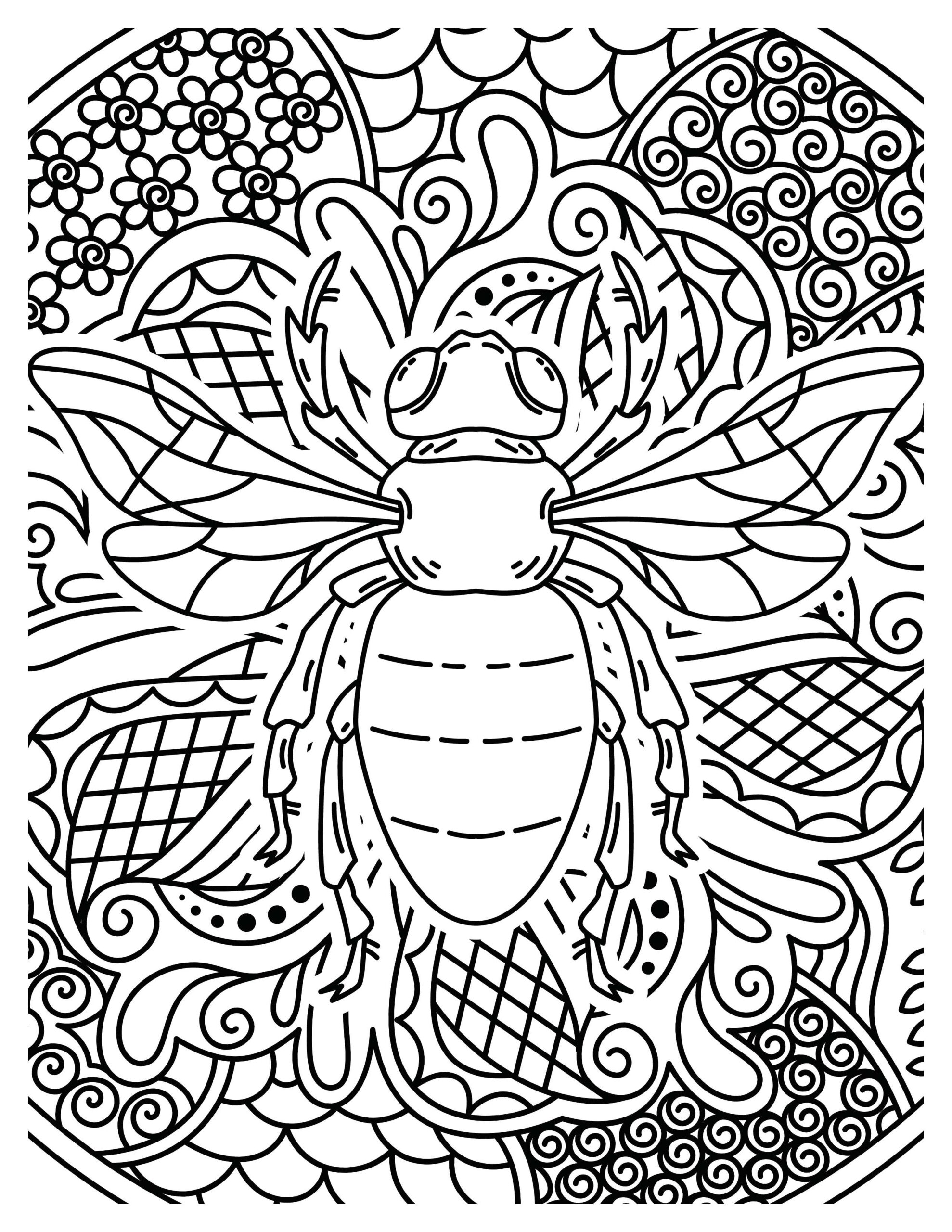 Insect Coloring Pages: Dive into Detail